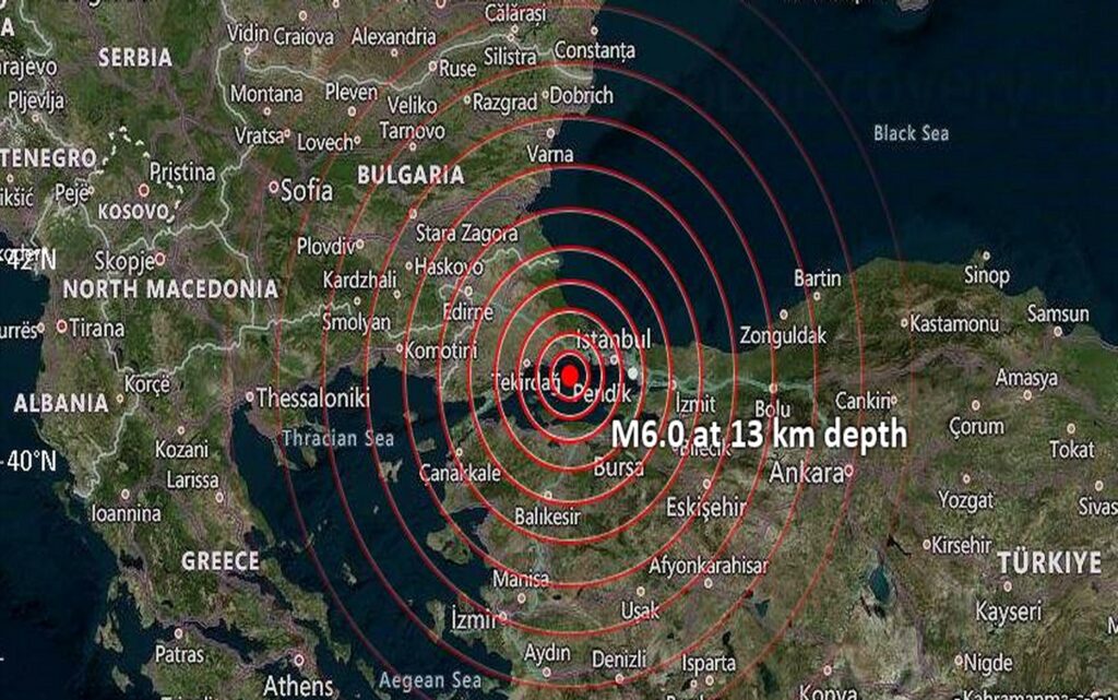 Powerful 6.0-magnitude earthquake strikes Istanbul